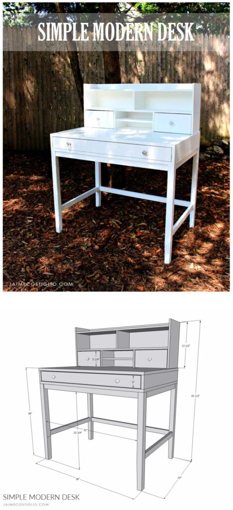 Simple Modern Desk with Plans - Jaime Costiglio