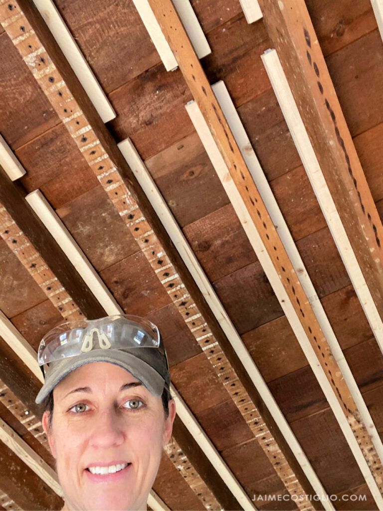 Ceiling Makeover: Exposed Wood Beams - Jaime Costiglio