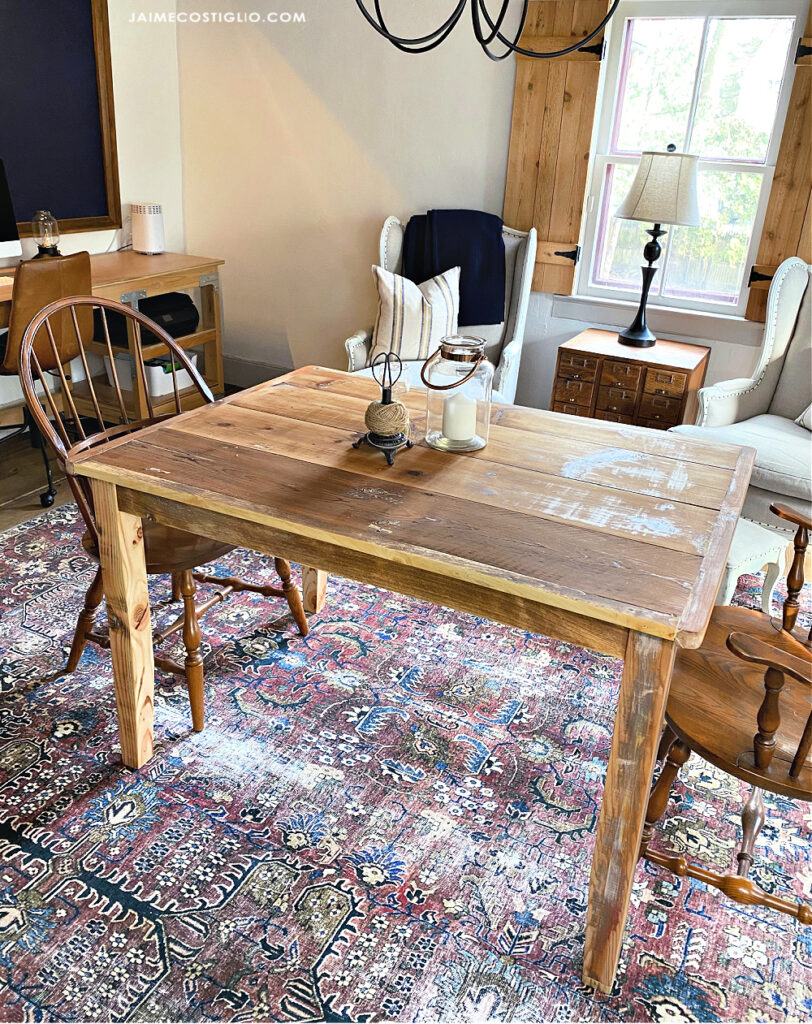 DIY Shiplap Simple Table - Jaime Costiglio