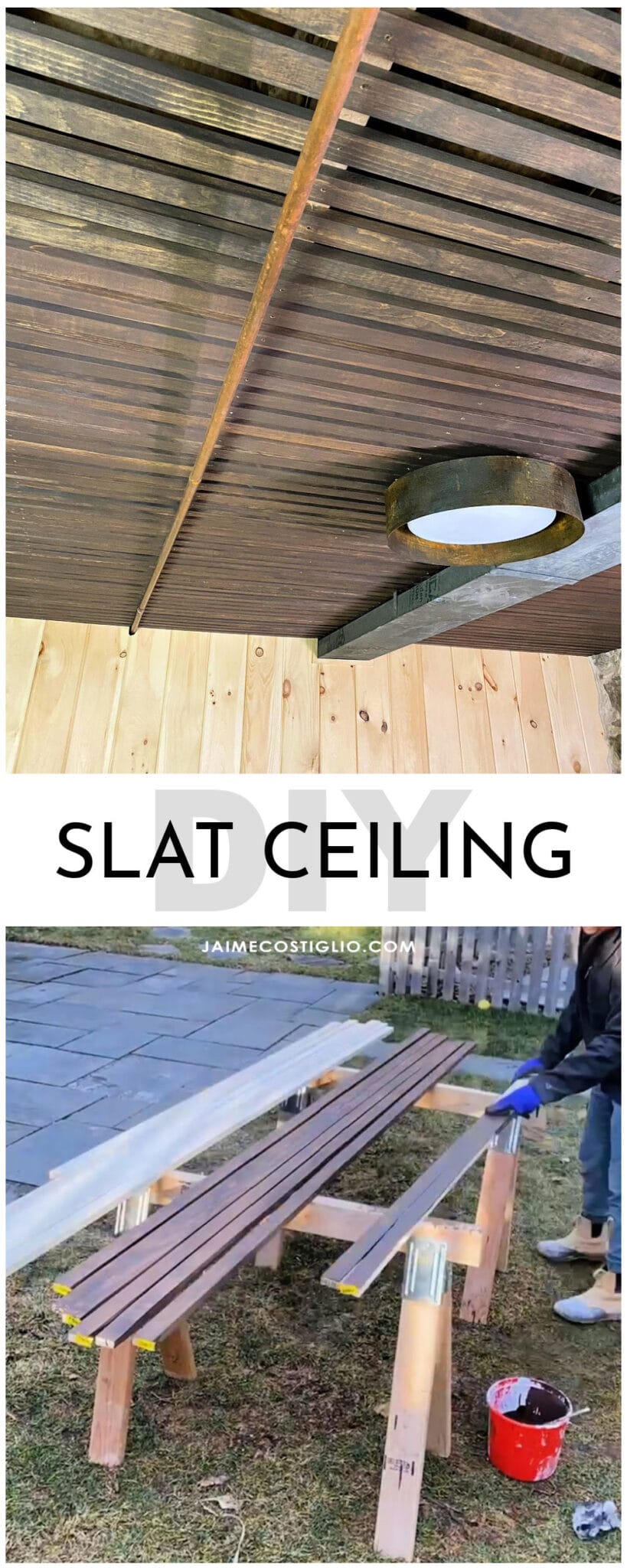 How to Install a Slat Ceiling - Jaime Costiglio