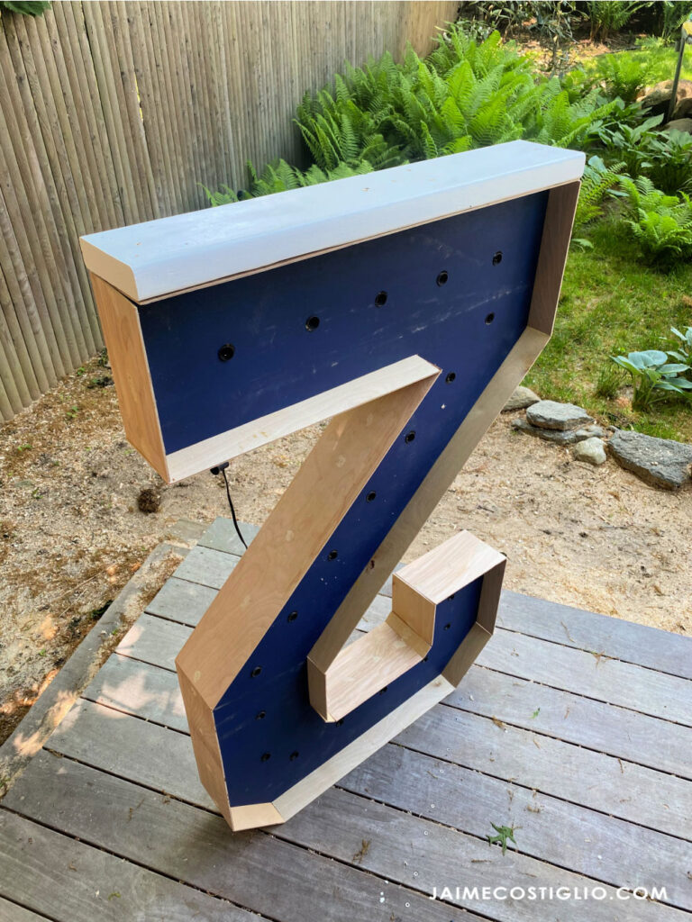 DIY Marquee Numbers - Jaime Costiglio