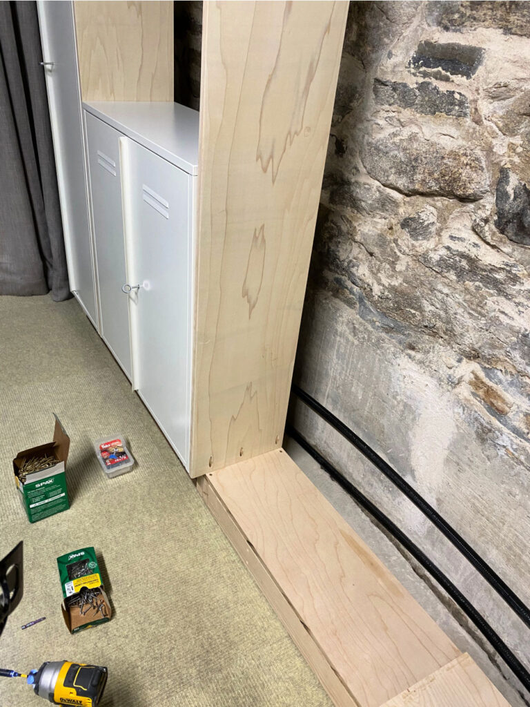 DIY Built In Locker Storage Wall - Jaime Costiglio