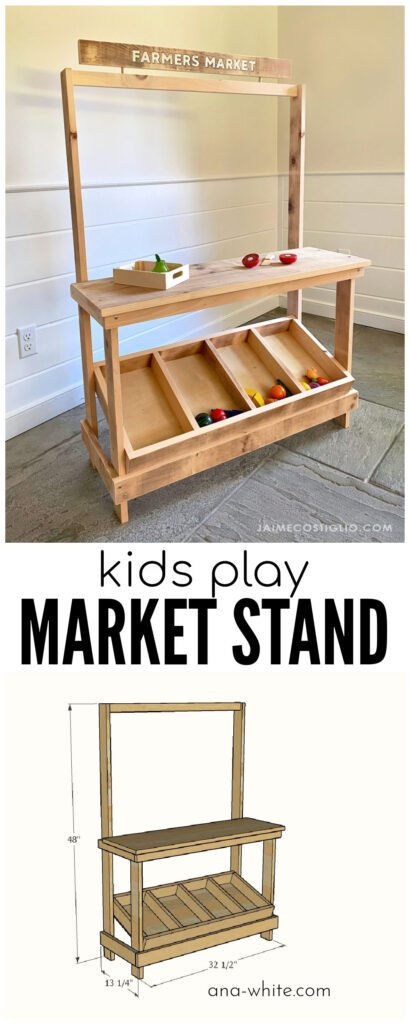 DIY Simple Play Market Stand - Jaime Costiglio