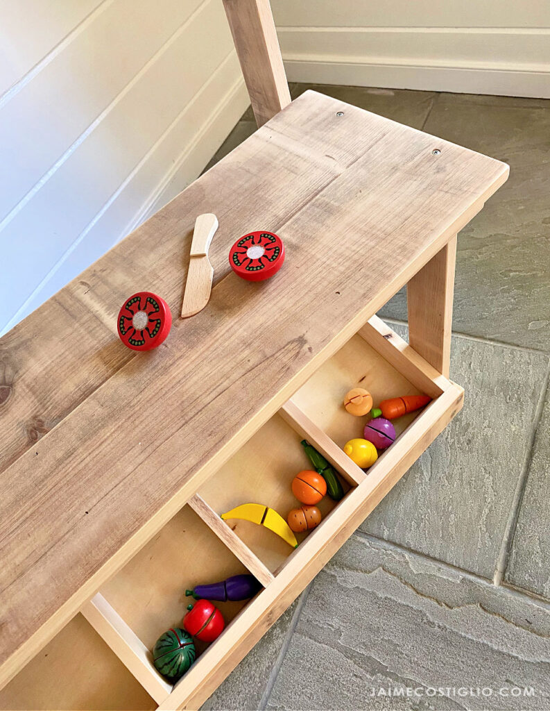 DIY Simple Play Market Stand - Jaime Costiglio