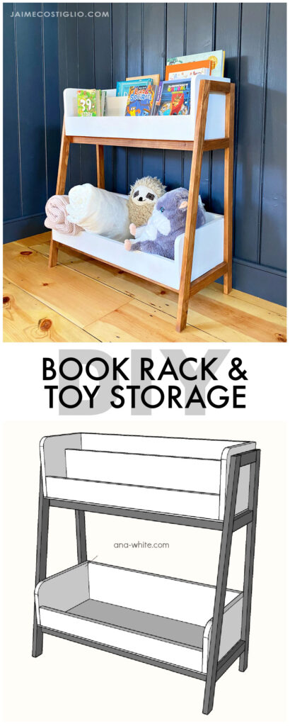 DIY Book Rack and Toy Storage Unit - Jaime Costiglio
