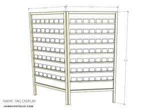 DIY Name Tag Display Wall - Jaime Costiglio