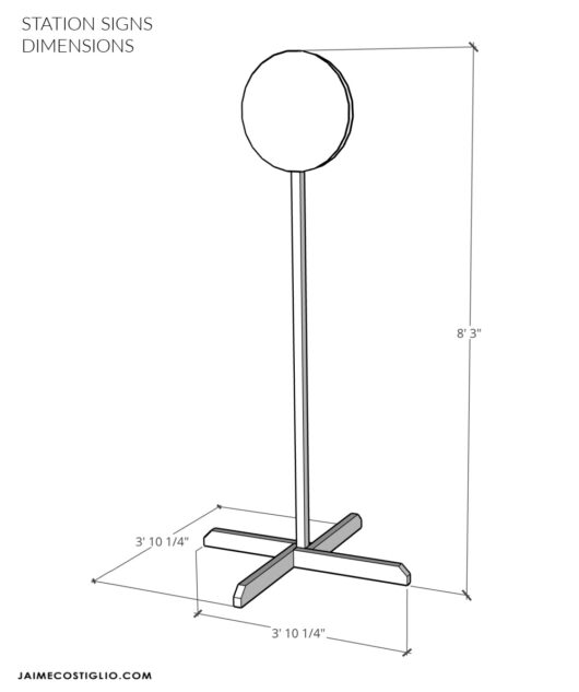 Self Standing Station Signs - Jaime Costiglio