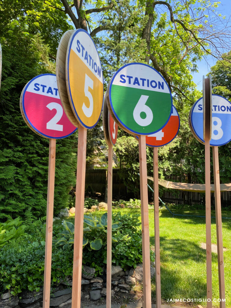 Self Standing Station Signs - Jaime Costiglio