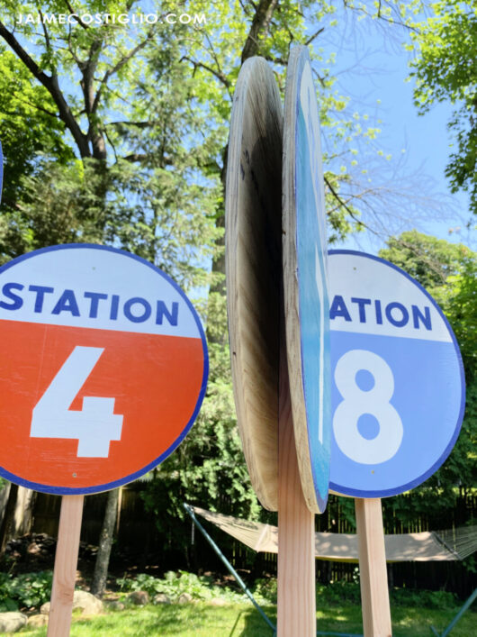 Self Standing Station Signs - Jaime Costiglio