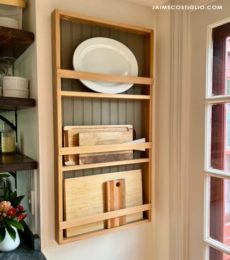 DIY Plate Rack - Jaime Costiglio