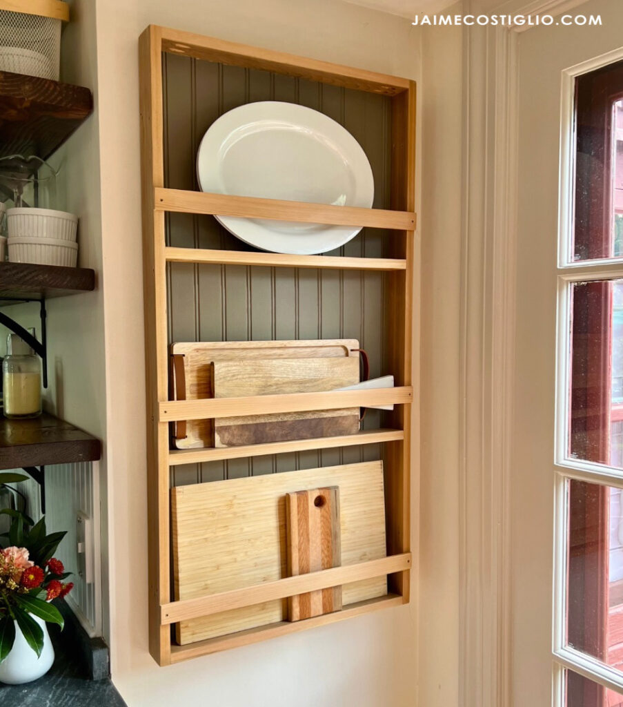 DIY Plate Rack - Jaime Costiglio